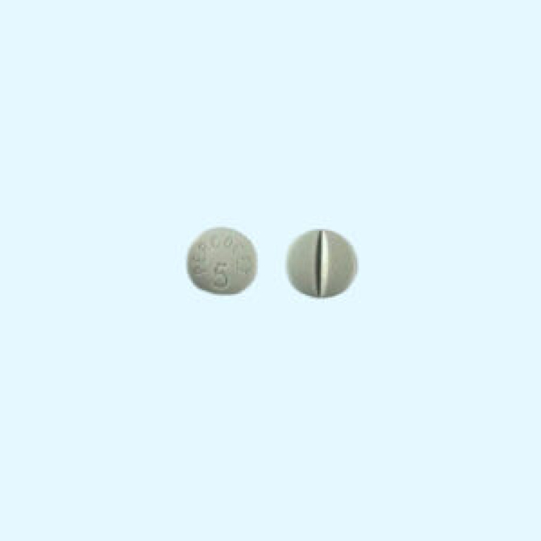 Percocet 5-325 mg White Round Pill to Reduce Pain